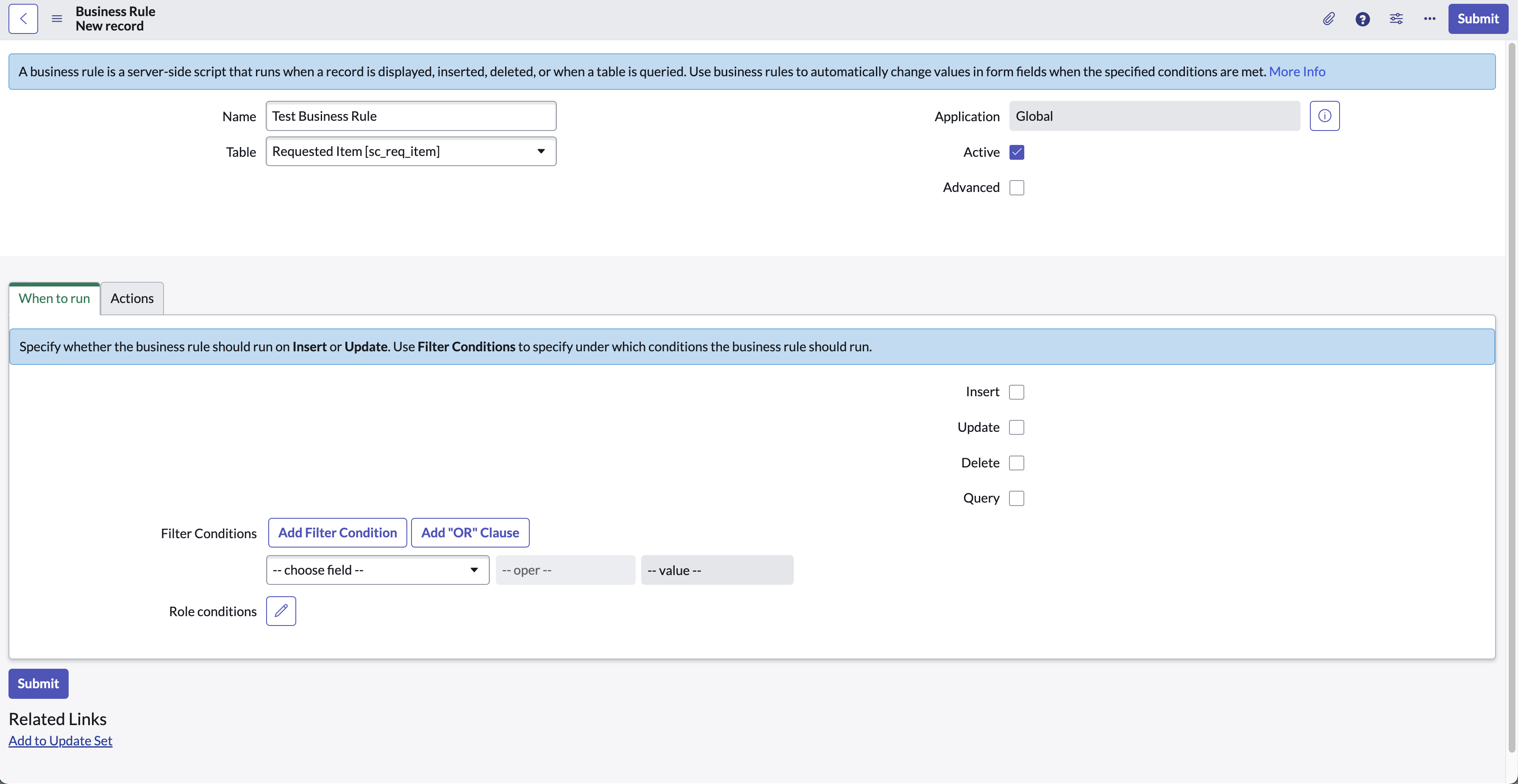 What Is A Business Rule In ServiceNow? | Snowycode